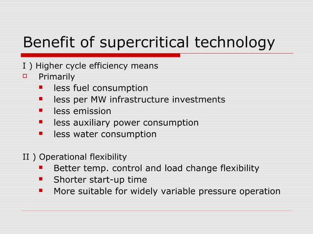 Super critical boiler | PPT | Chemistry | Science