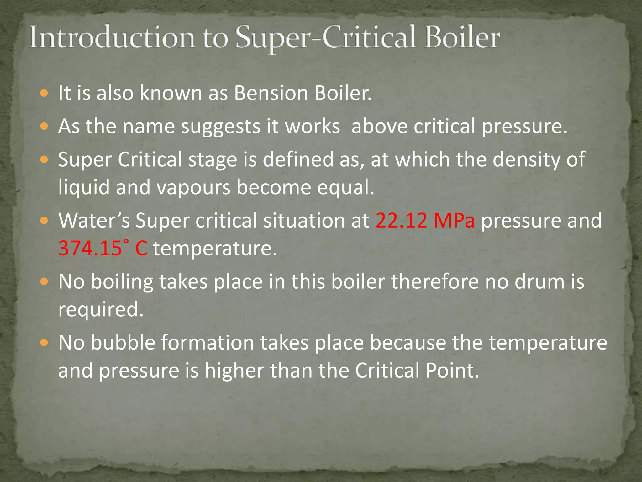 Super critical boiler | PPTX
