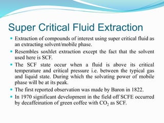 Super critical fluid | PPTX