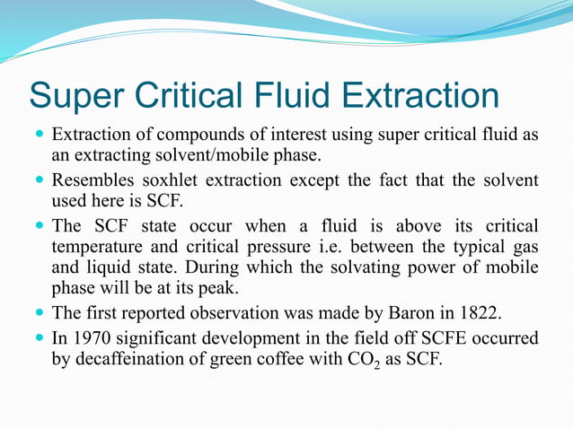 Super critical fluid | PPTX