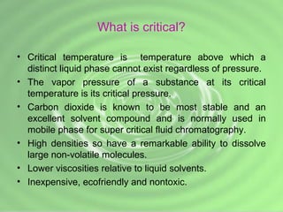 Super critical fluid chromatography | PPT