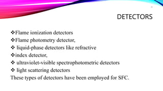 Super critical fluid chromatography | PPTX