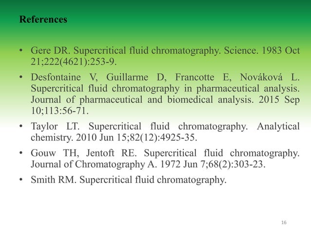 Super Critical Fluid Chromatography.pptx | Chemistry | Science