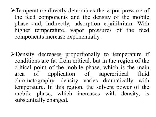 Supercritical Fluid Chromatography Lecture Pptx Chemistry Science