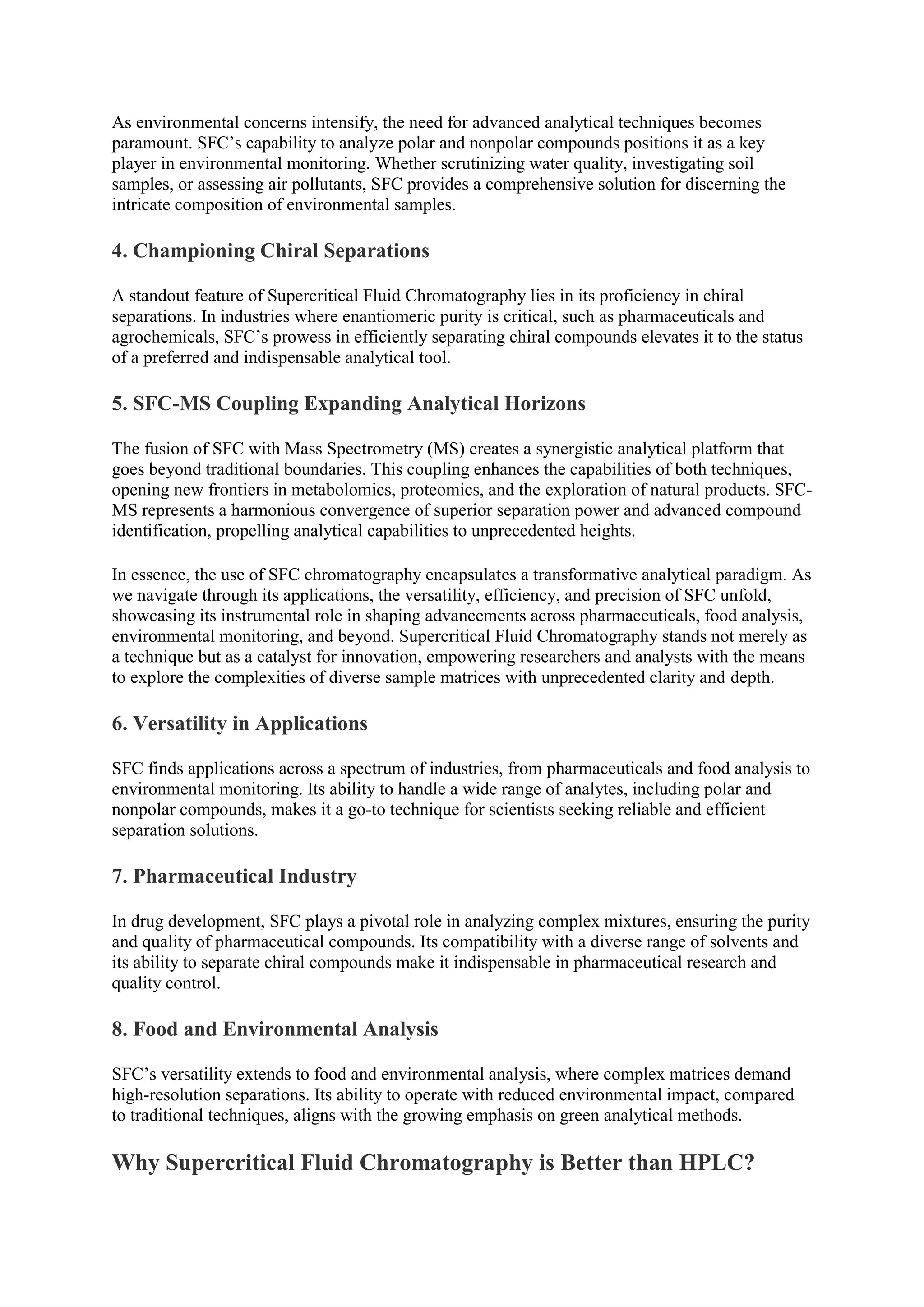 Supercritical Fluid Chromatography (SFC): Explores the Fundamentals ...