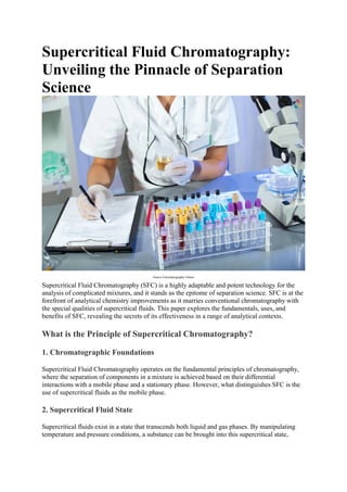 Supercritical Fluid Chromatography (SFC): Explores the Fundamentals ...