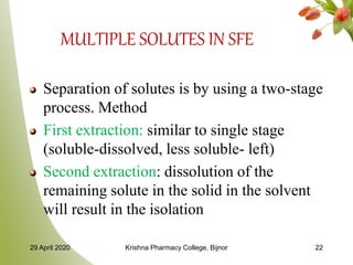 Supercritical Fluid Extraction technology-basics and application for ...