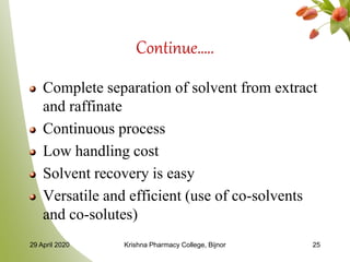 Supercritical Fluid Extraction technology-basics and application for ...