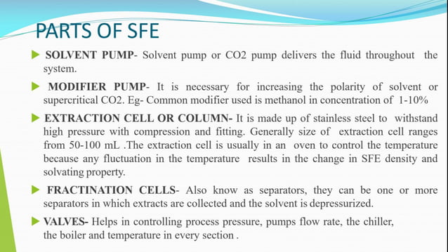 Super Critical Fluid Extraction (SCFE) Ppt.pptx | Commodities | Economy