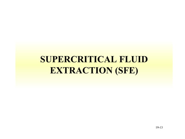 Supercritical fluids chromatoghraphy (SFC) | PPT | Chemistry | Science