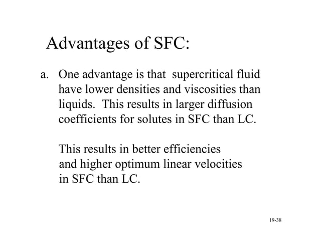 Supercritical fluids chromatoghraphy (SFC) | PPT | Chemistry | Science