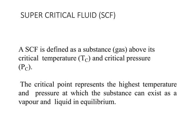 Super critical fluid state SB | PPT