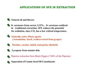 Supercritical Fluid Technology in Research | PPT