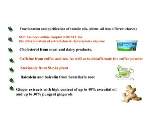 Supercritical Fluid Technology in Research | PPT