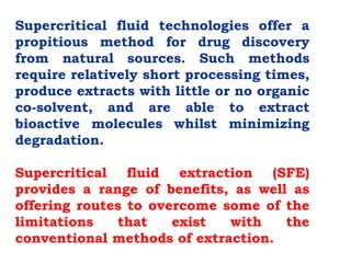 Supercritical Fluid Technology in Research | PPT