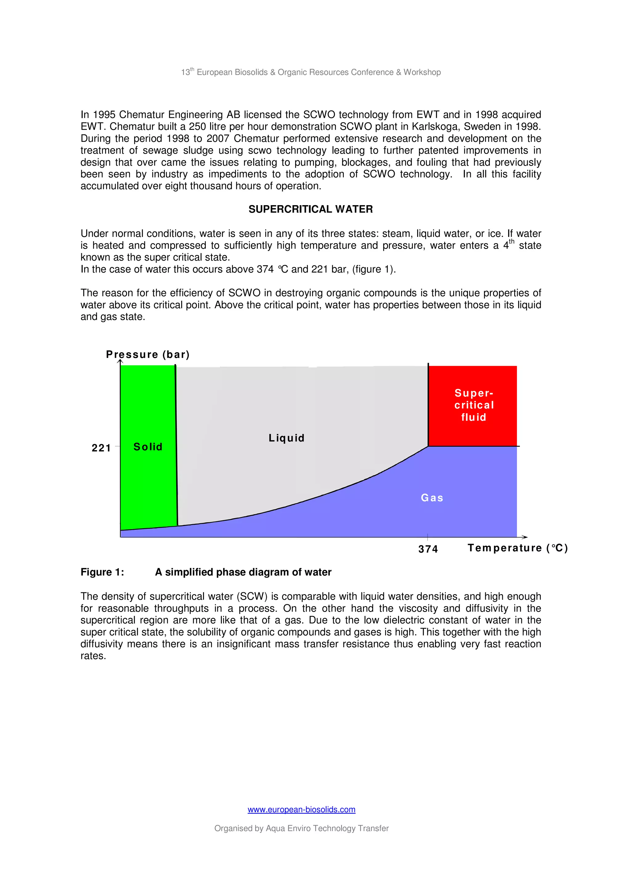 Supercritical Water Oxidation Of Sewage Sludge An Update | PDF