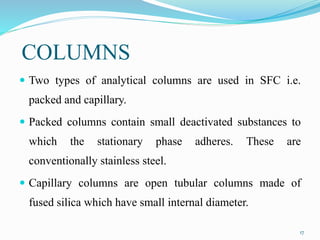 Super crtical fluid chromatography ppt | PPTX
