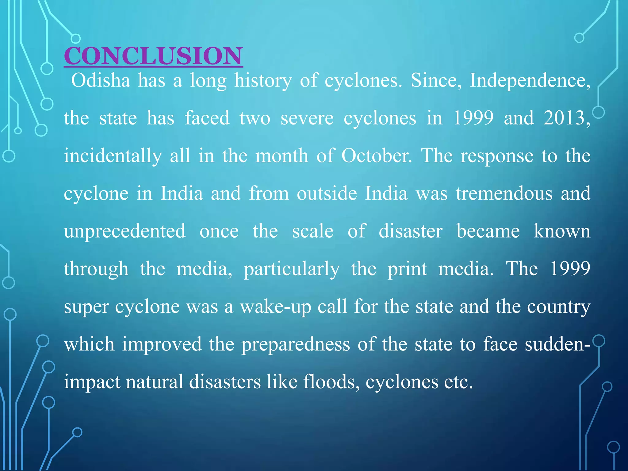 Supercyclone of Odisha | PPTX