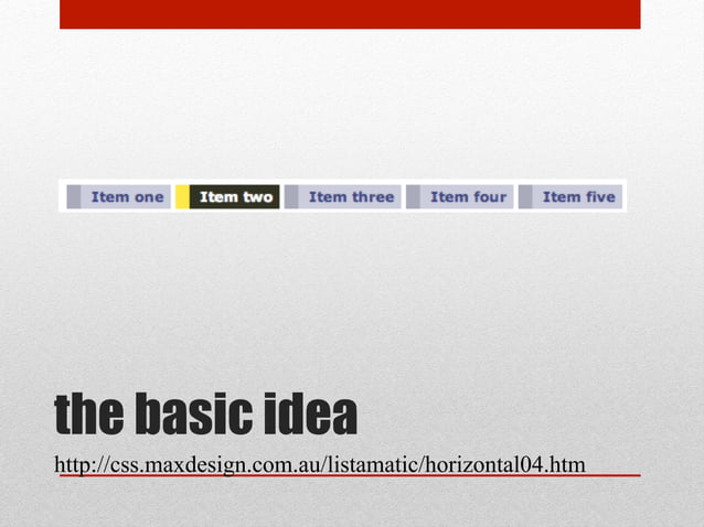 css navigation | PPT