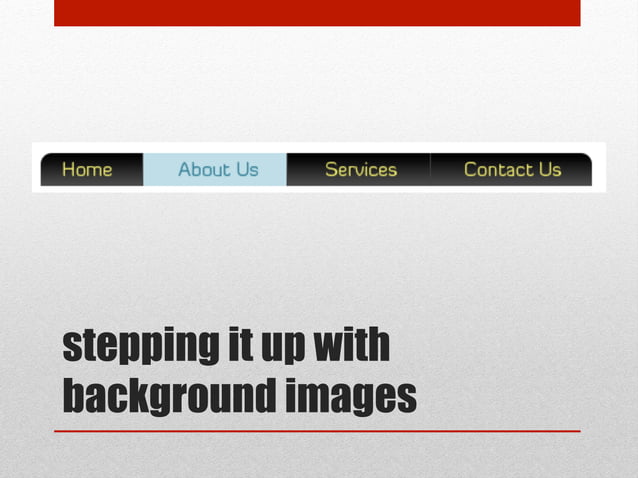 css navigation | PPT