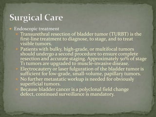 Superficial bladder cancer | PPTX