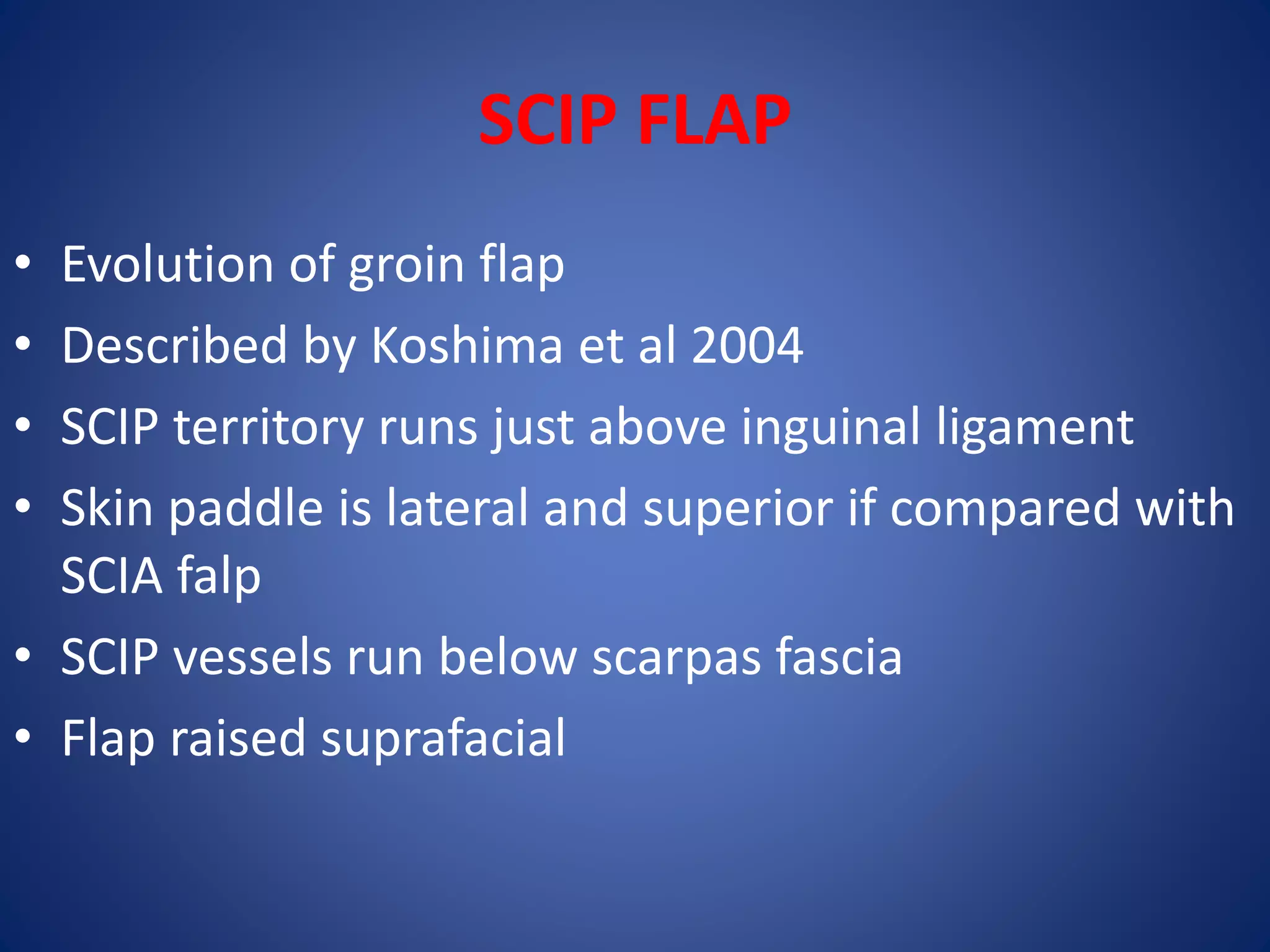 Superficial circumflex iliac artery perforator flap | PPTX