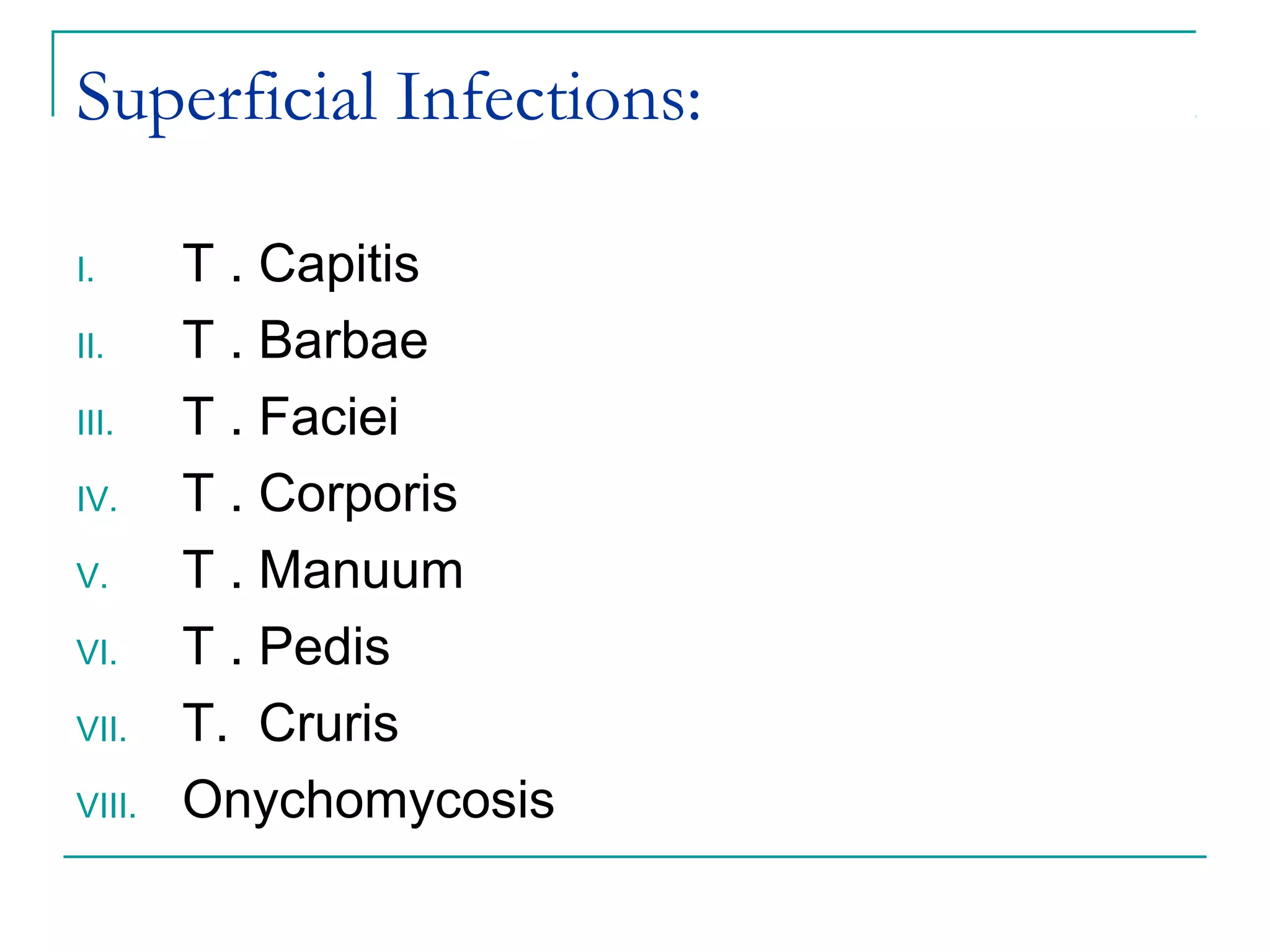 Superficial fungal infections | PPT