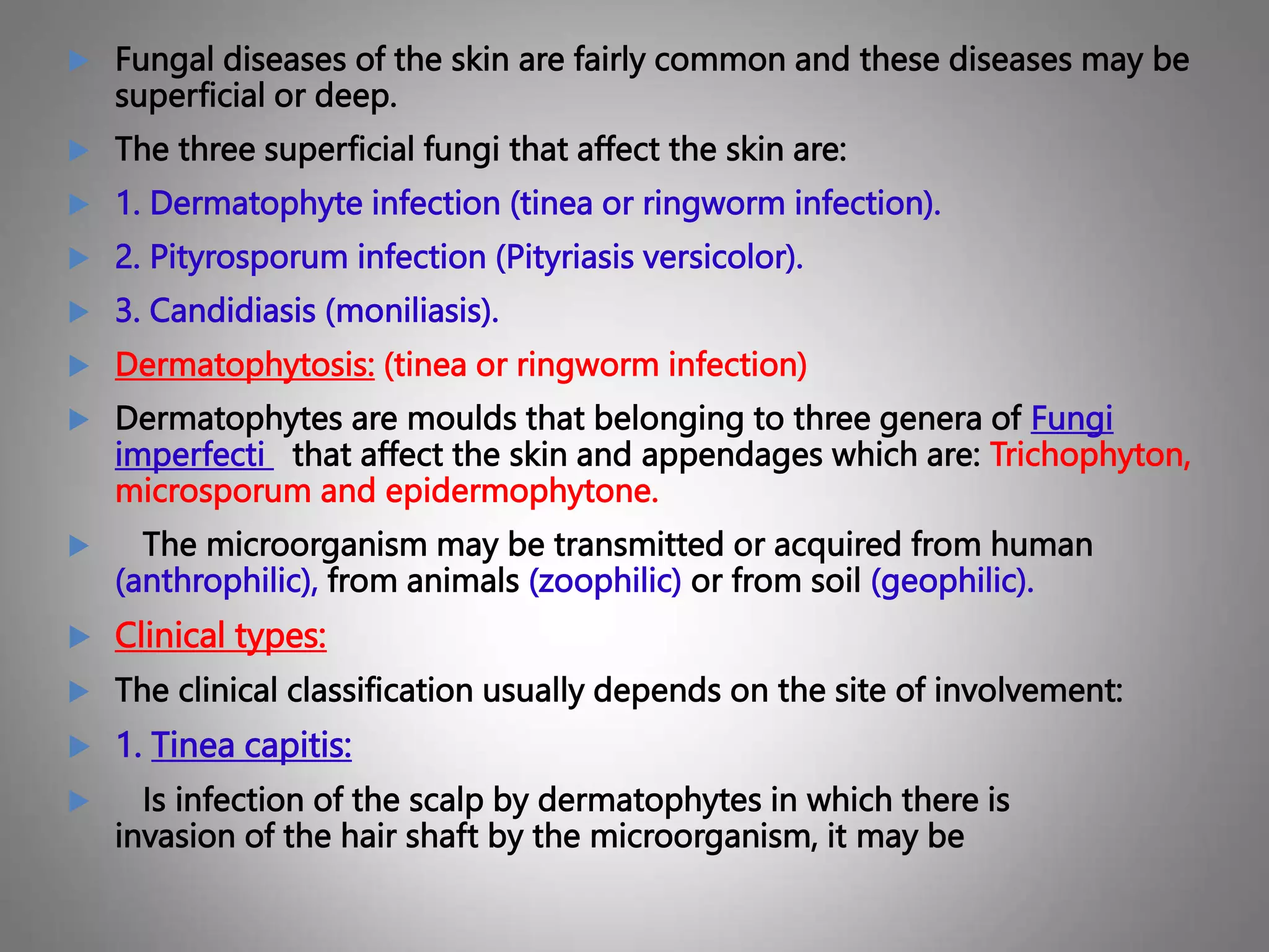 Superficial fungal skin infections.ppt
