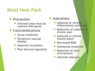 SUPERFICIAL HEATING MODALITIES B ELECTRO PT.ppt