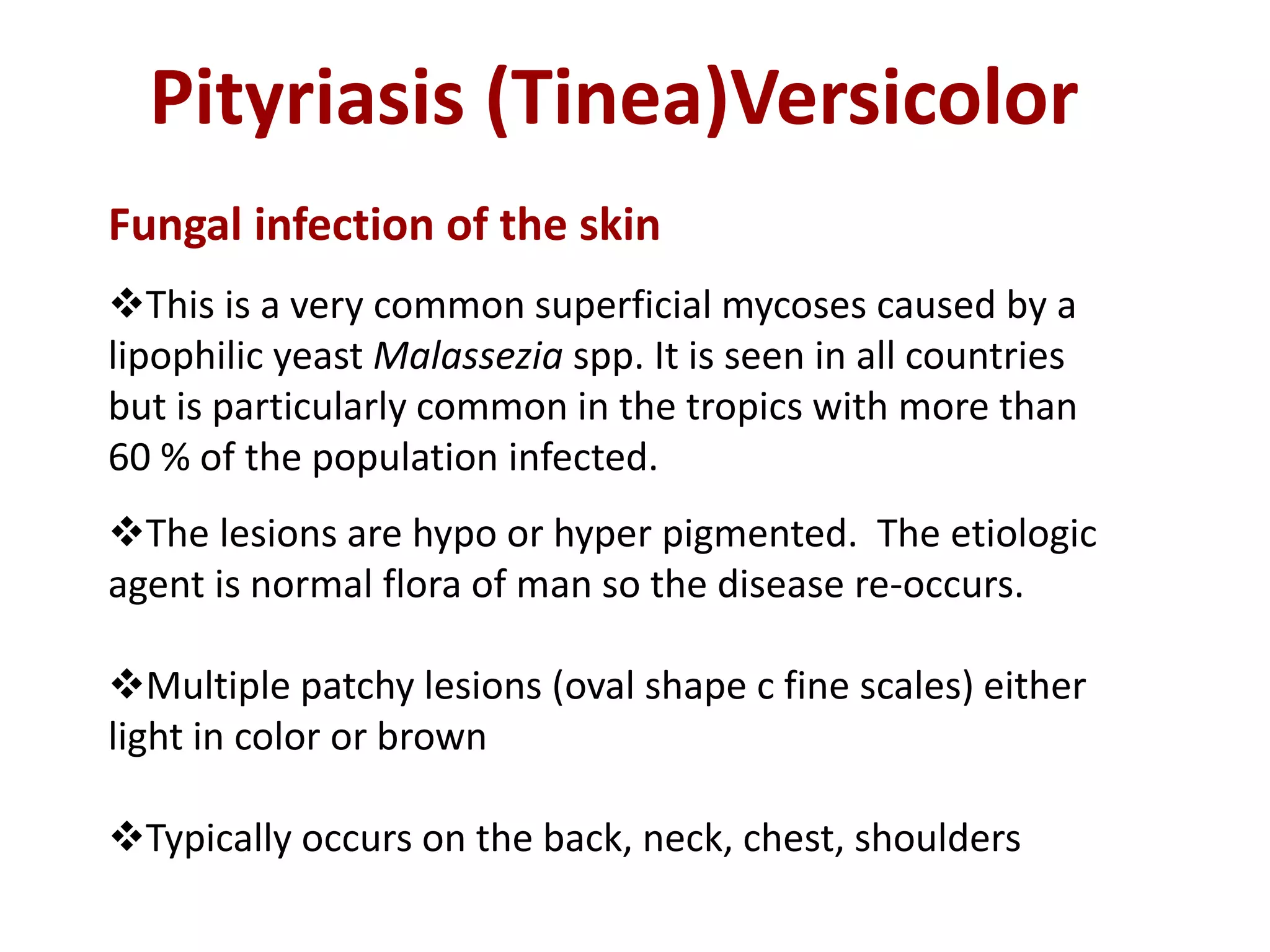 Superficial mycoses | PPTX