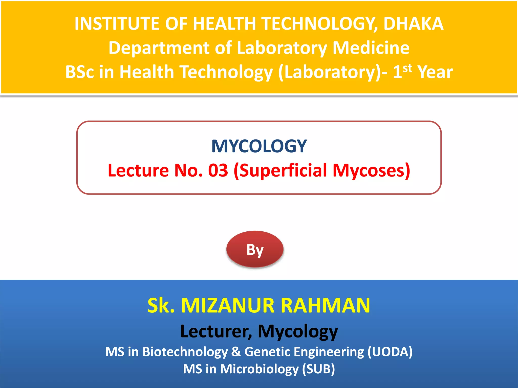 Superficial mycoses | PPT
