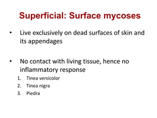 Superficial mycoses | PPTX