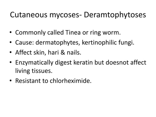 Superficial mycoses | PPTX