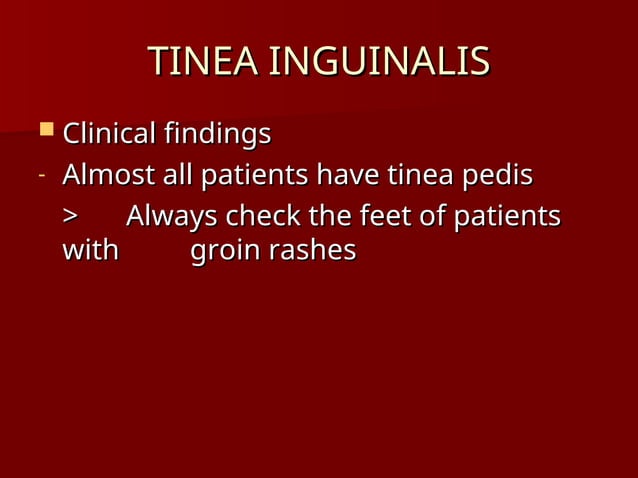 Superficial mycoses common in medical dermatology | PPT