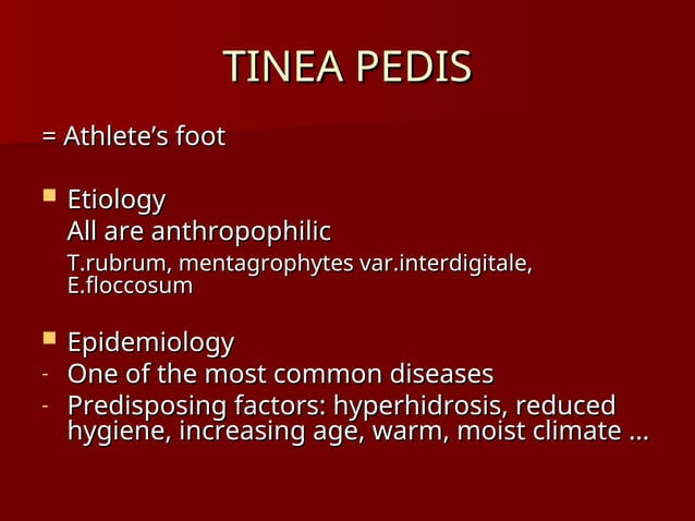 Superficial mycoses common in medical dermatology | PPT