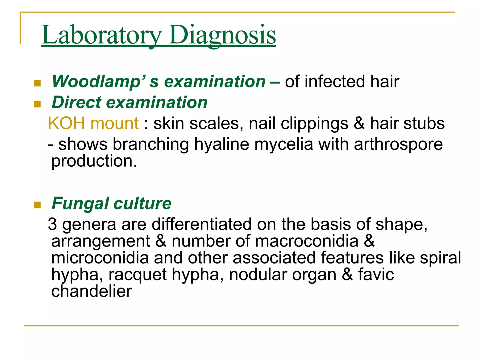 Superficial mycosis | PPTX