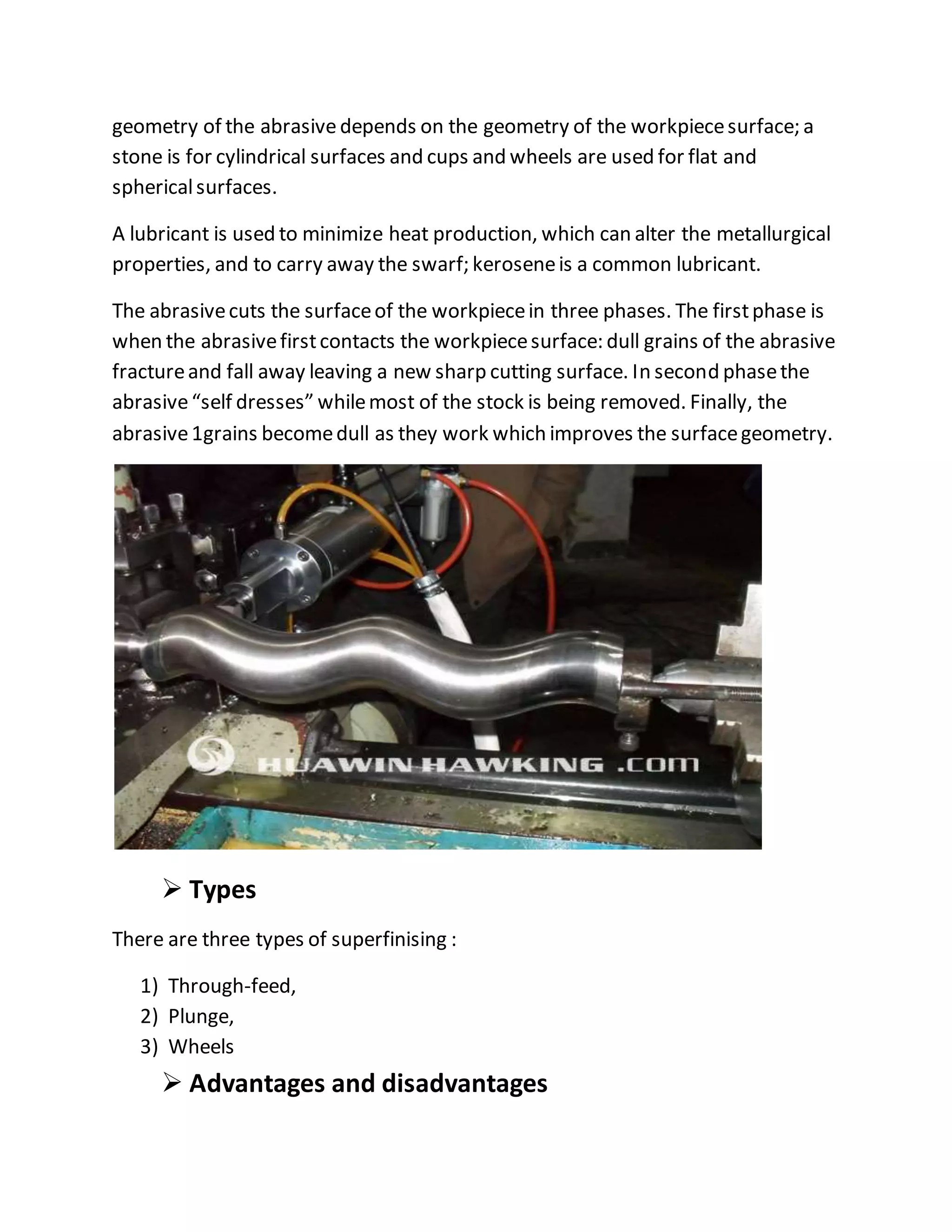 Superfinishing process | DOCX