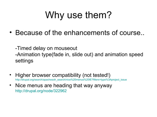 Superfish menus | PPT