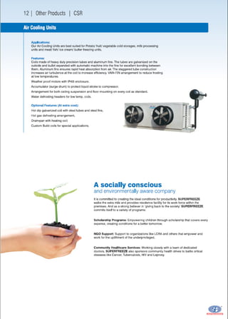 Superfreeze Company Profile and Valves Catalogue | PDF