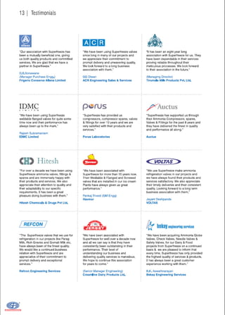 Superfreeze Company Profile and Valves Catalogue | PDF