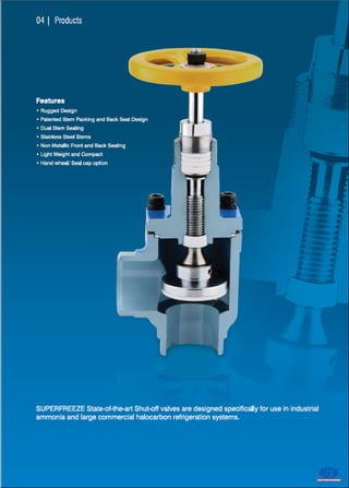 Superfreeze Company Profile and Valves Catalogue | PDF