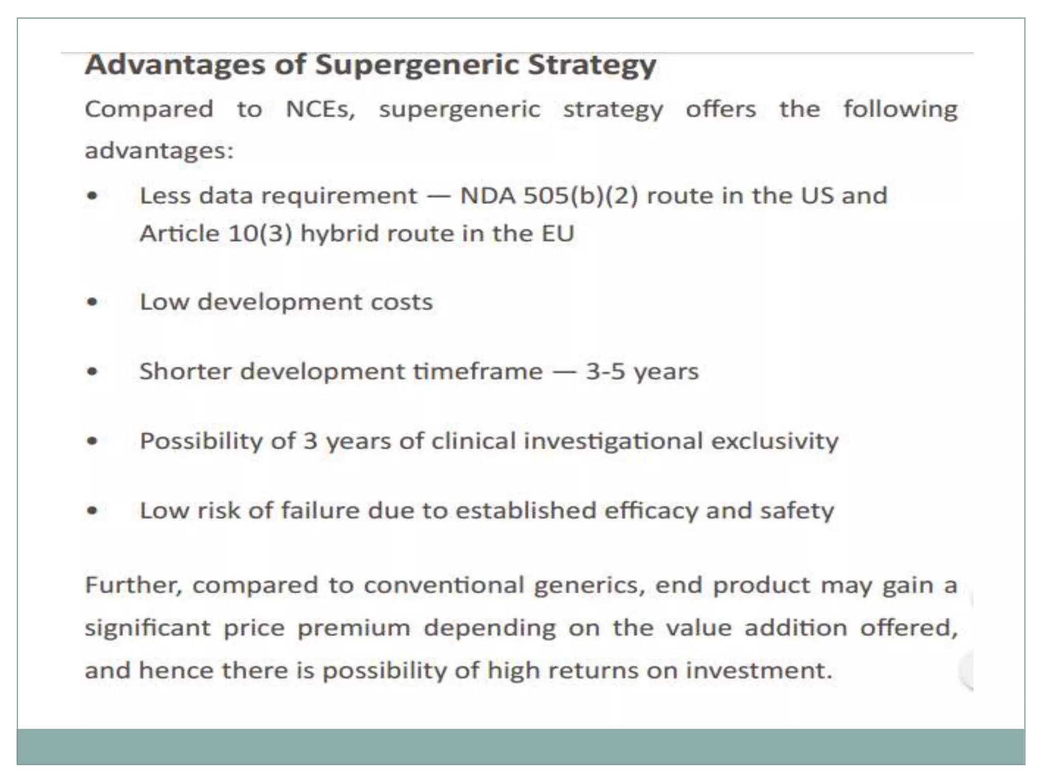 What are Supergenerics | PPTX
