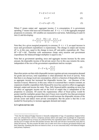 Super Haavelmo: balanced and unbalanced budget theorems and the sraffian supermultiplier | PDF