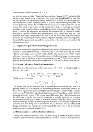 Super Haavelmo: balanced and unbalanced budget theorems and the ...