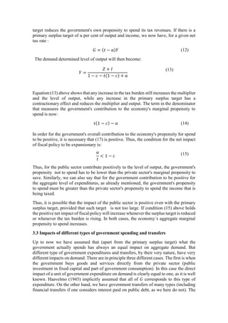 Super Haavelmo: balanced and unbalanced budget theorems and the ...