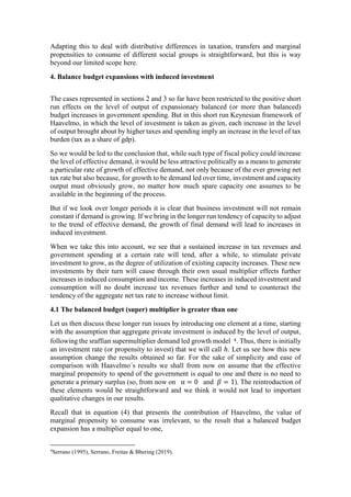 Super Haavelmo: balanced and unbalanced budget theorems and the ...