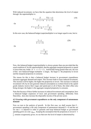 Super Haavelmo: balanced and unbalanced budget theorems and the ...