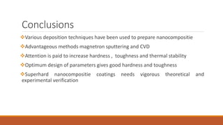 Super hard coatings | PDF