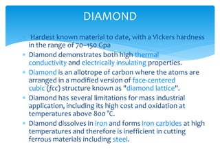 Super hard materials | PPT