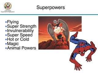 Superhero Academy Opening Lecture | PPT | Fan Conventions | Events